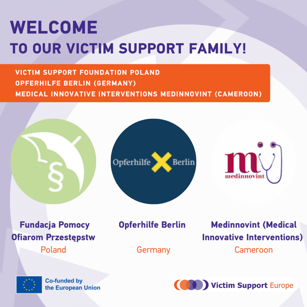 Three new member organisations join Victim Support Europe – Victim ...